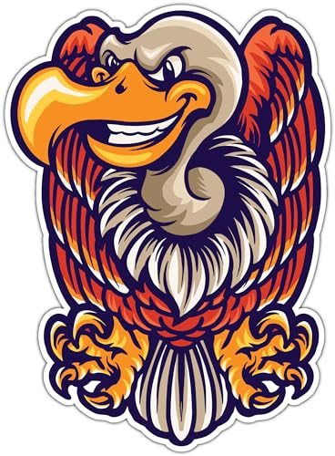 Amazon.com: Funny Cartoon Vulture Vinyl Decal - Whimsical Bird Car ...