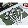 Amazon.com: Kyraton 12-Piece Stainless Steel Round Soup Spoons - Dinner ...
