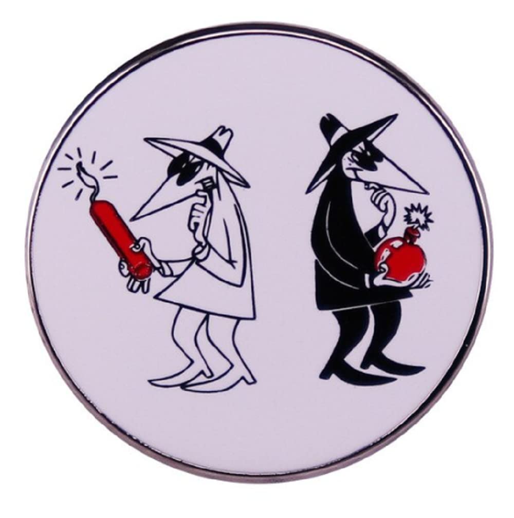 Amazon.com: Spectre Pins Spy vs Spy MAD Cartoon Enamel Pin : Clothing ...