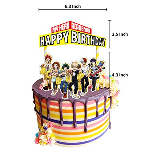 Snapklik.com : MHA Birthday Party Supplies, Including 1 Birthday Banner ...