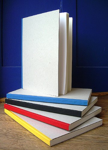 Amazon.com: Stitch Bound Blank Sketch Book- Yellow Spine 8-1/4x11-3/4 ...