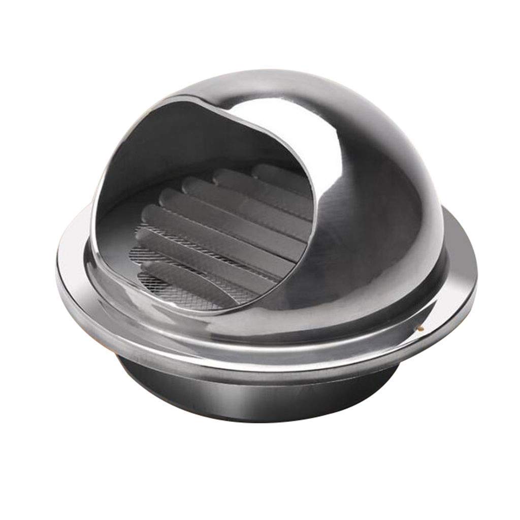 Buy Vent Cowl 304 Stainless Steel Wall Air Vent Louvers Grill Extractor ...