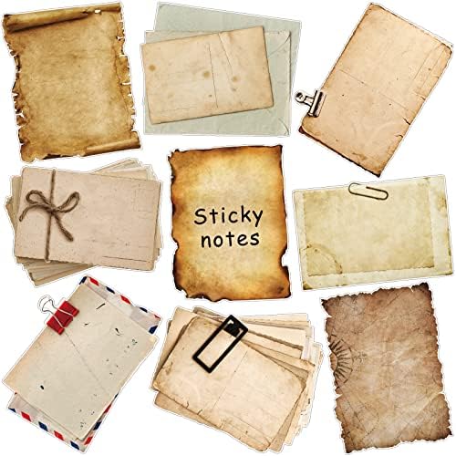 Amazon.com : 270 Sheets Vintage Sticky Note Pads Antique Looking ...