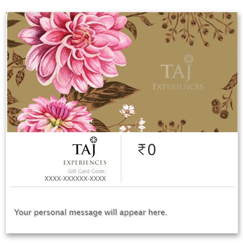 Taj Hotels | Flat 10% | E-Gift Card | Instant Delivery | Valid for ...