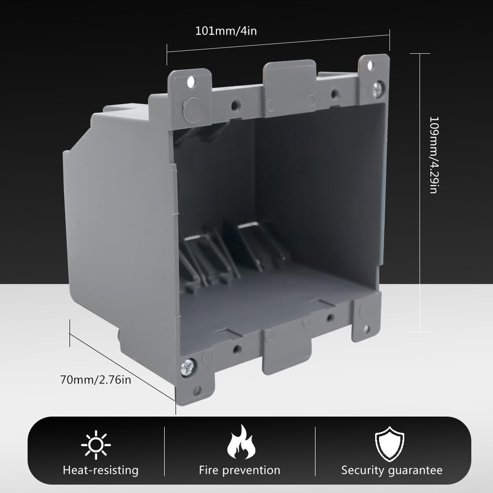 Snapklik.com : MAKERELE Old Work Electrical Outlet Box 2 Gang Outlet ...