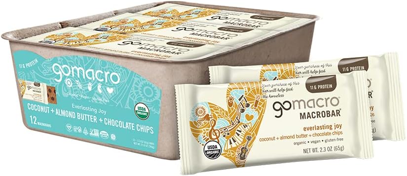 Amazon.com : GoMacro MacroBar Organic Vegan Protein Bars - Coconut ...
