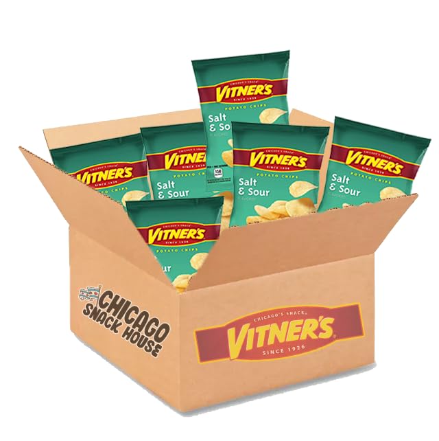Amazon.com: Vitner's Salt and Sour Potato Chips Chicago Snack House (6 ...