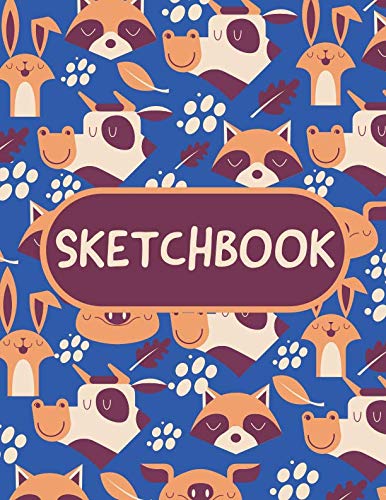 Sketchbook: Cute Animal Farm Sketchbook for Kids: 100+ Pages of 8.5”x11 ...
