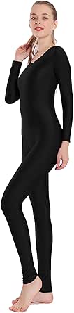 Amazon.com: Aoylisey Adult Long Sleeve Plus Size Unitard for Women One ...