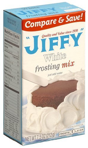 Amazon.com : Jiffy Frosting Mix White 7.5 OZ (Pack of 12) : Grocery ...