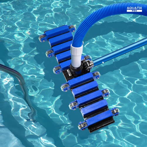 Aquatix Pro Pool Vacuum Head, 22″ Extra Large Commercial Grade, 10 ...