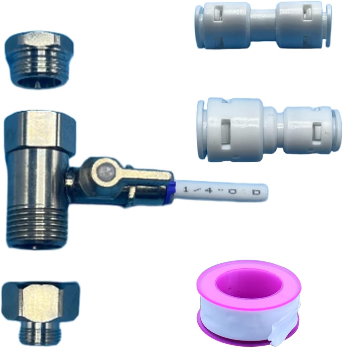 Amazon.com: Stainless Steel Water Line Splitter, 3/8" x 3/8" x 1/4 ...
