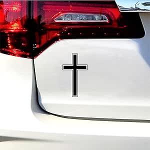 Amazon.com - XTRAYXRAY Christian Cross Car Decal Christian Jesus God ...