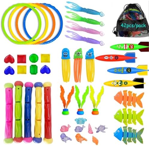 Missle Toy Wahu Dive Streamers Pool Toys - 7 Diving Sticks With Points ...