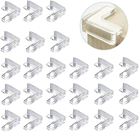 24 PCS Kids Baby Silicone Safety Corner Protectors, Clear Anti-Bump ...