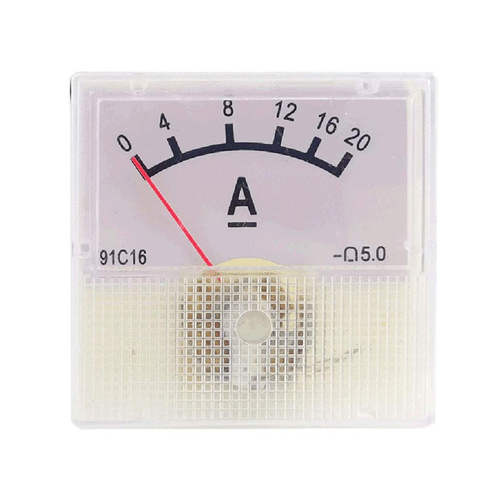 Analog Current Panel Meter for DC 0-20A Ammeter Square Shape Current ...