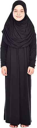 Amazon.com: VOGUEHOMEDECOR One-Piece Muslim Prayer Dress for Kid, Abaya ...