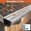 FIRMDKWEED 5 inch Gutter Guard, 39 Pack,156ft, Aluminum Mesh Leaf ...
