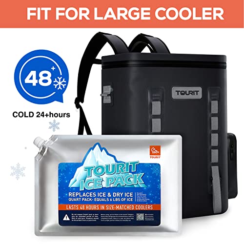 Snapklik.com : TOURIT Reusable Ice Pack For Coolers Long Lasting Cooler ...