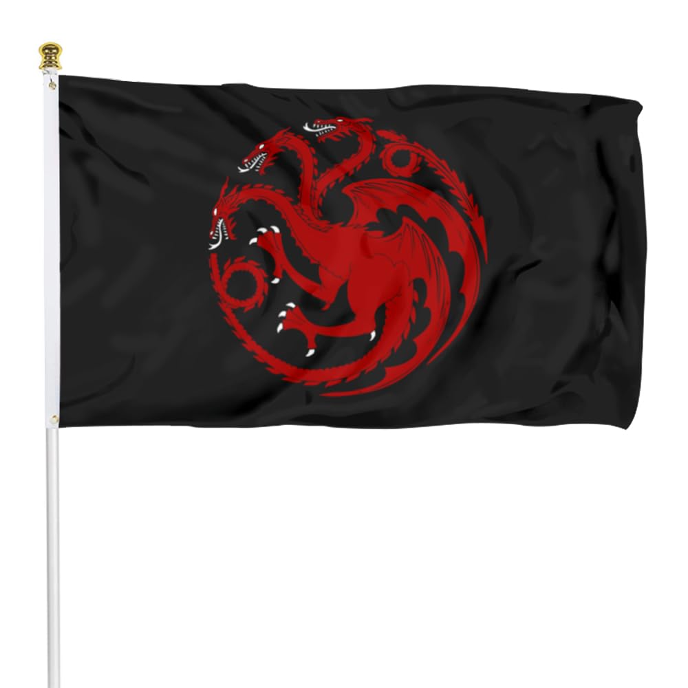 Amazon.com : Fyon Large Flag Targaryen Flag 3X5Ft : Patio, Lawn & Garden
