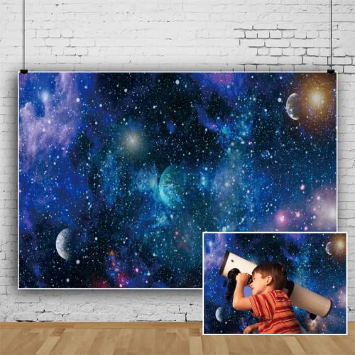 Renaiss 6x4ft Starry Sky Backdrop Nebula Universe Sparkling Outer Space ...