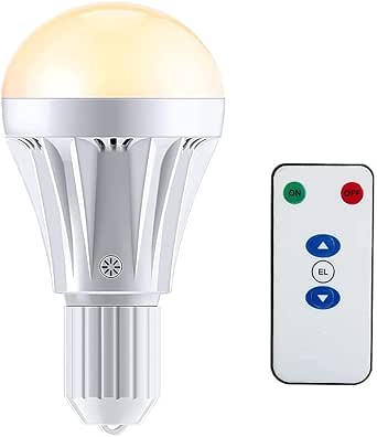 Esenlong 7W E27 Emergency LED Bulb Rechargeable Smart Emergency Bulb ...