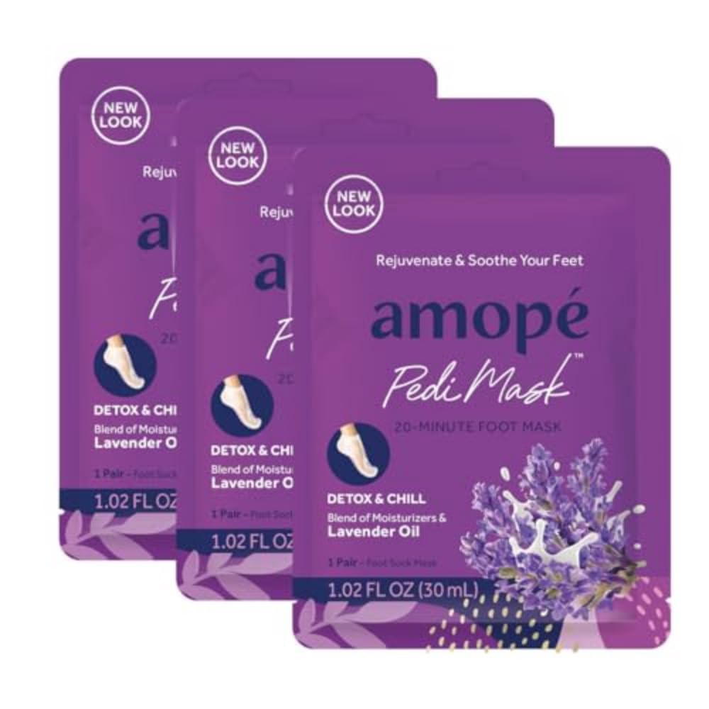 Amazon.com: Amopé PediMask 20-Minute Foot Mask, Intensely Moisturizing ...