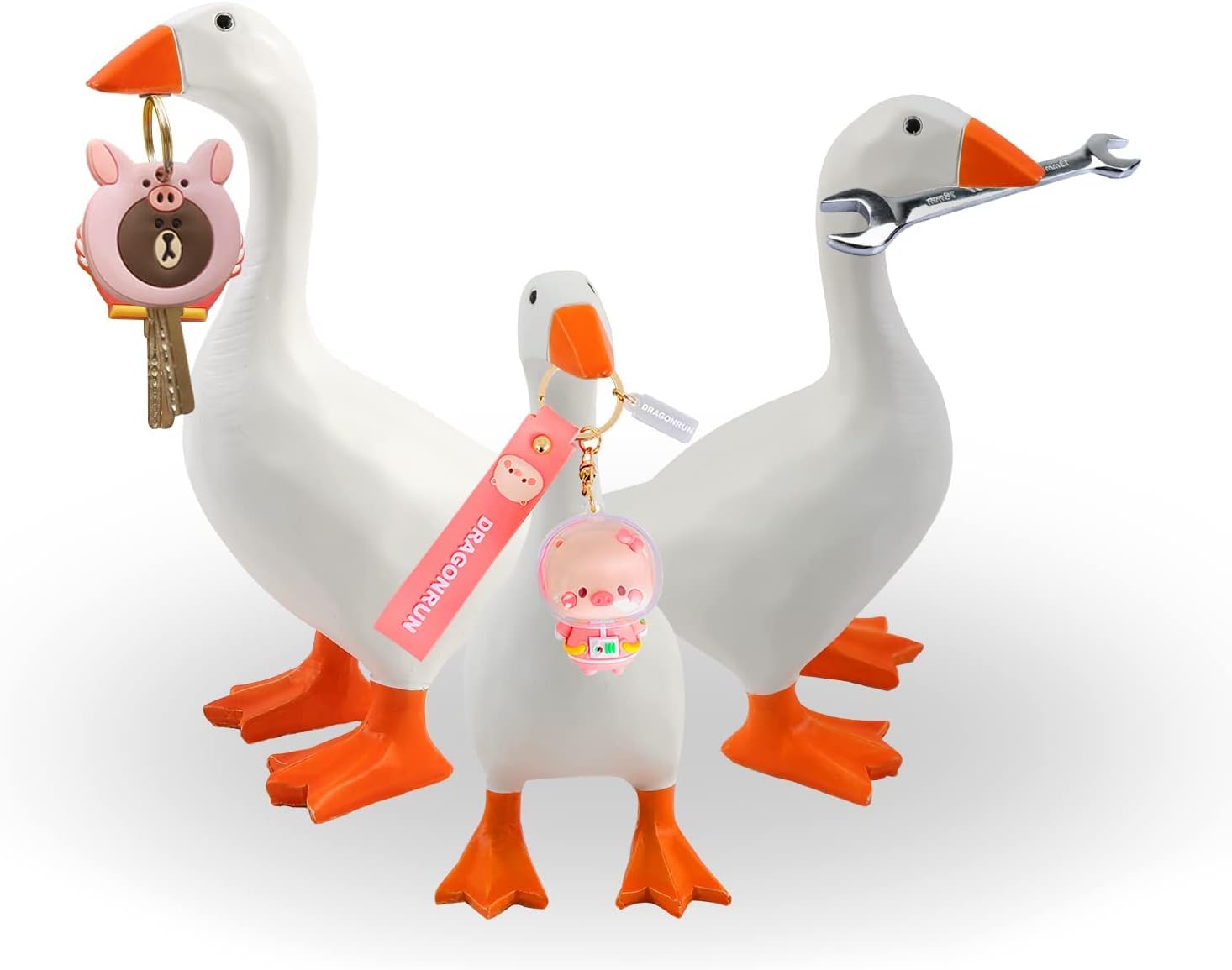 Amazon.com: Jareo Magnetic Goose Key Holder Cute Home Decor Kawaii Room ...