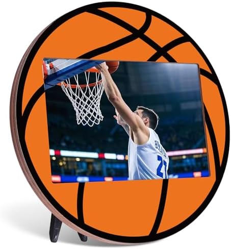 Amazon.com: Basketball Shaped Picture Frame - Perfect for Sports Team ...