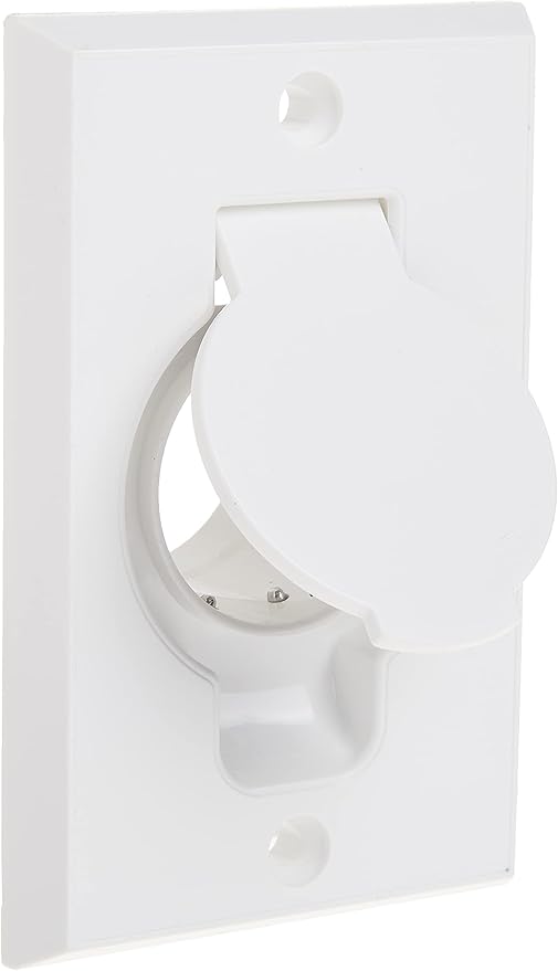 Standard Central Vacuum Wall Inlet for Hose, Round Door Style : Amazon ...
