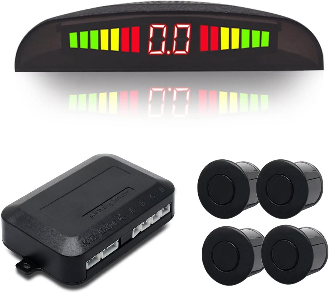 Amazon.com: Aiuphing Car Parking Sensors, 4 Sensors Kit Distance Sensor ...