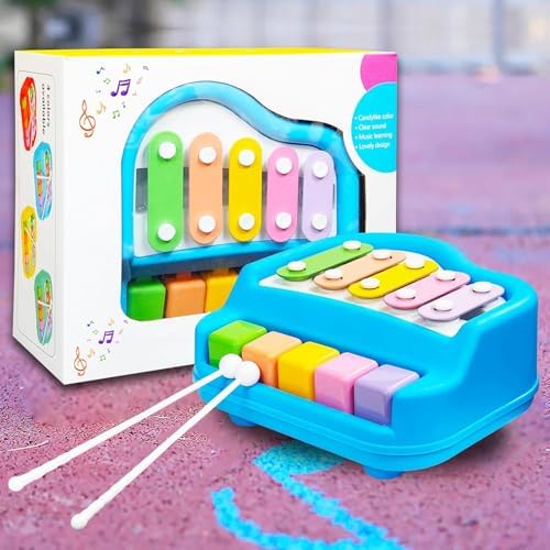 Buy KESI ORNAMENTS Developmental Toys 2 in 1 Baby Piano Xylophone Toy ...