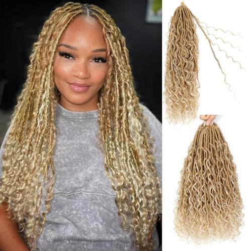Amazon.com : Boho Goddess Faux Locs Crochet Hair 24Inch 7Packs Goddess ...