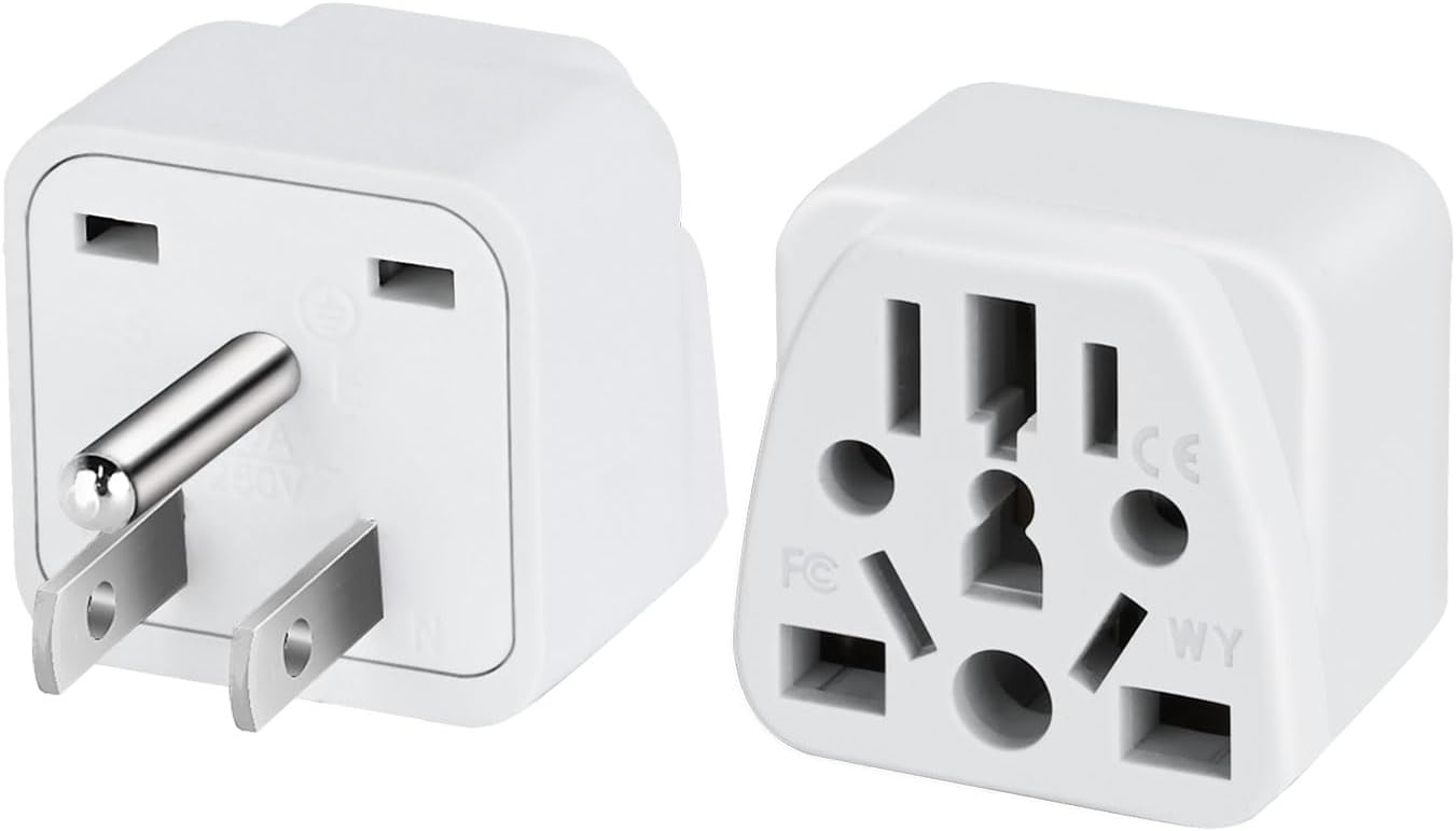 LENCENT Adaptador de Enchufe de Europa a EE.UU, Adaptador Europeo a ...