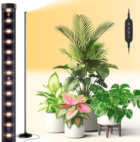Amazon.com: Bstrip Standing Grow Lights for Indoor Plants,T10 Full ...