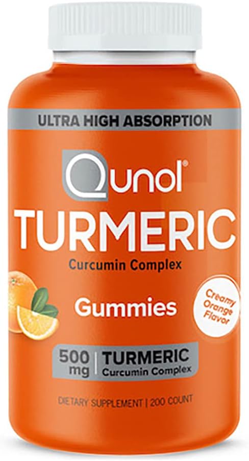 Amazon.com: Qunol Turmeric Curcumin Gummies 500 mg Delicious Gummy ...