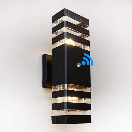 Delicavy Dusk to Dawn Sensor Outdoor Wall Lights Up Down Porch Lights ...
