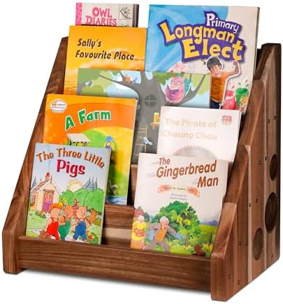 Amazon.com: Guidecraft Tabletop Book Display: Book Shelf Display Rack ...