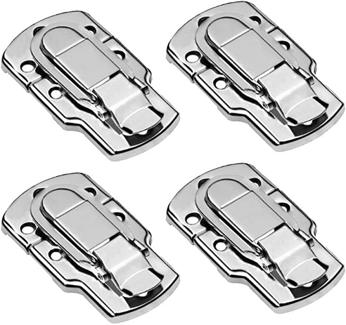 Silver Color Tool Box Hasp, Luggage Suitcase Hasps Latches Buckle Lock ...