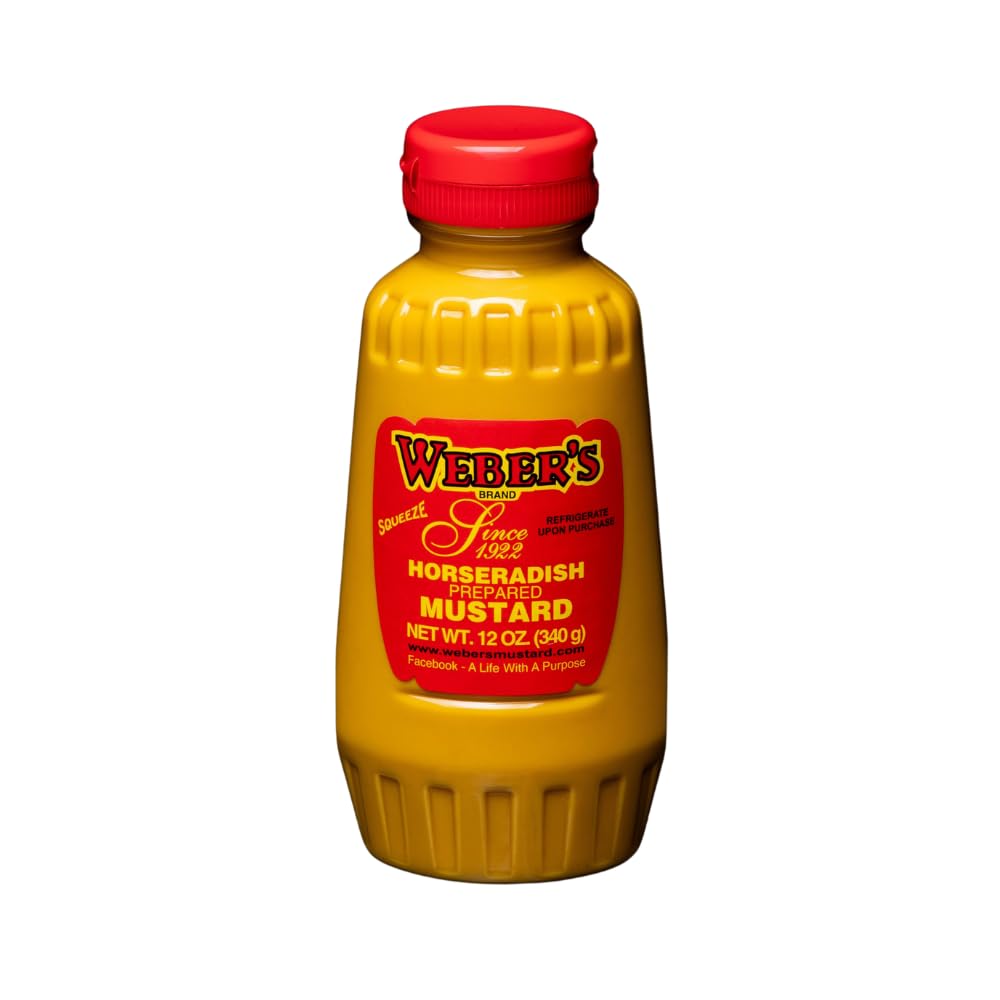 Amazon.com : Buffalo's Own Weber's Brand Horseradish Mustard Squeeze ...
