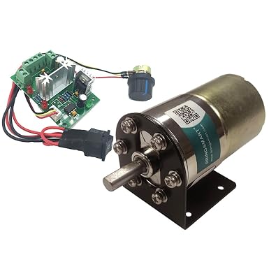 Bringsmart Micro DC 12V 600rpm Geared Motor with Bracket Centric Ouput ...