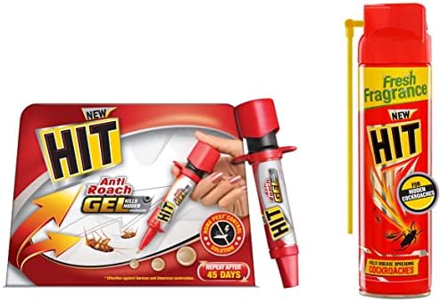 HIT Anti Roach Gel & Cockroach Killer Sprray -200 ml Combo : Amazon.in ...