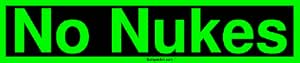 Amazon.com - No Nukes Large Bumper Sticker