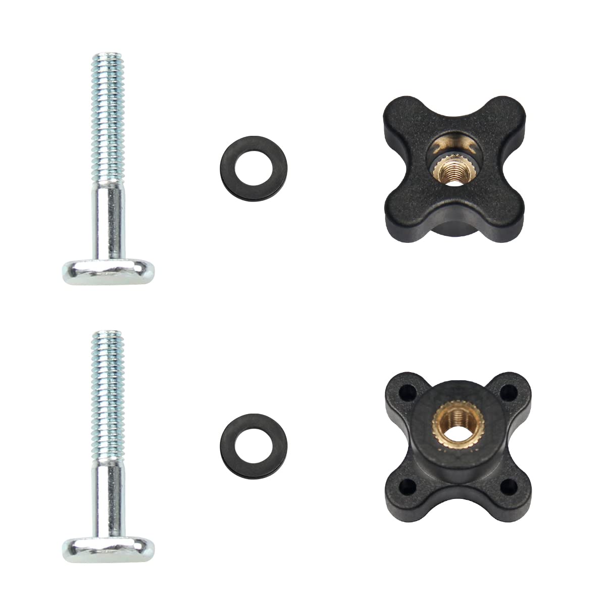 Snapklik.com : DDWT M6 X 40mm T-Track Bolts Knob Kit T Slot Bolts T ...