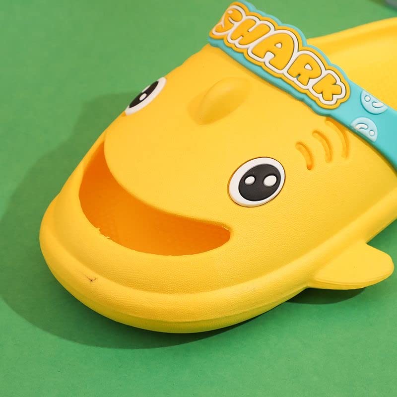 DDPTEK kids Shark Slippers For Girls and Boys (YELLOW FOR 3 YEARS OLD ...