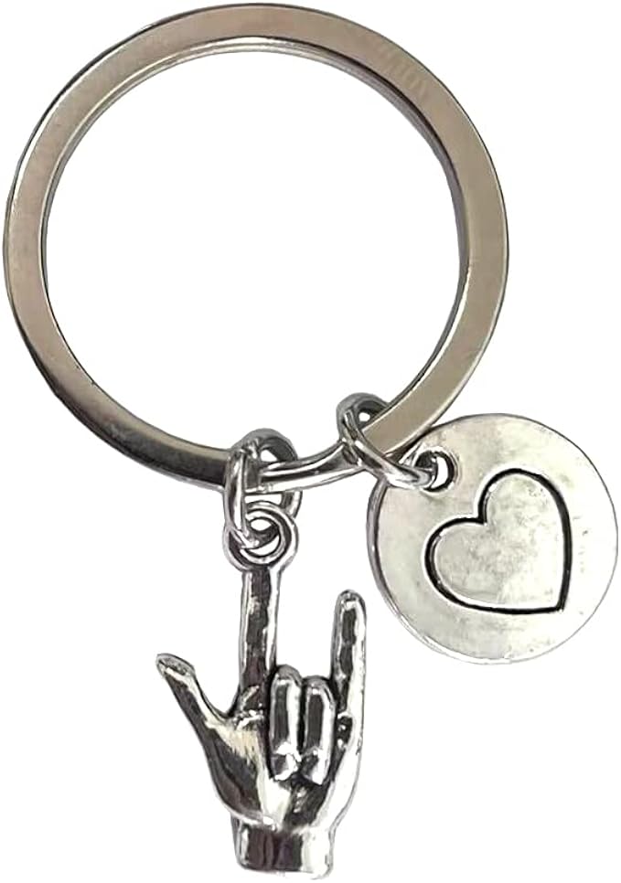 Sign Language Key Ring/Keychain/Zipper Pull - Sign Language Keychain ...