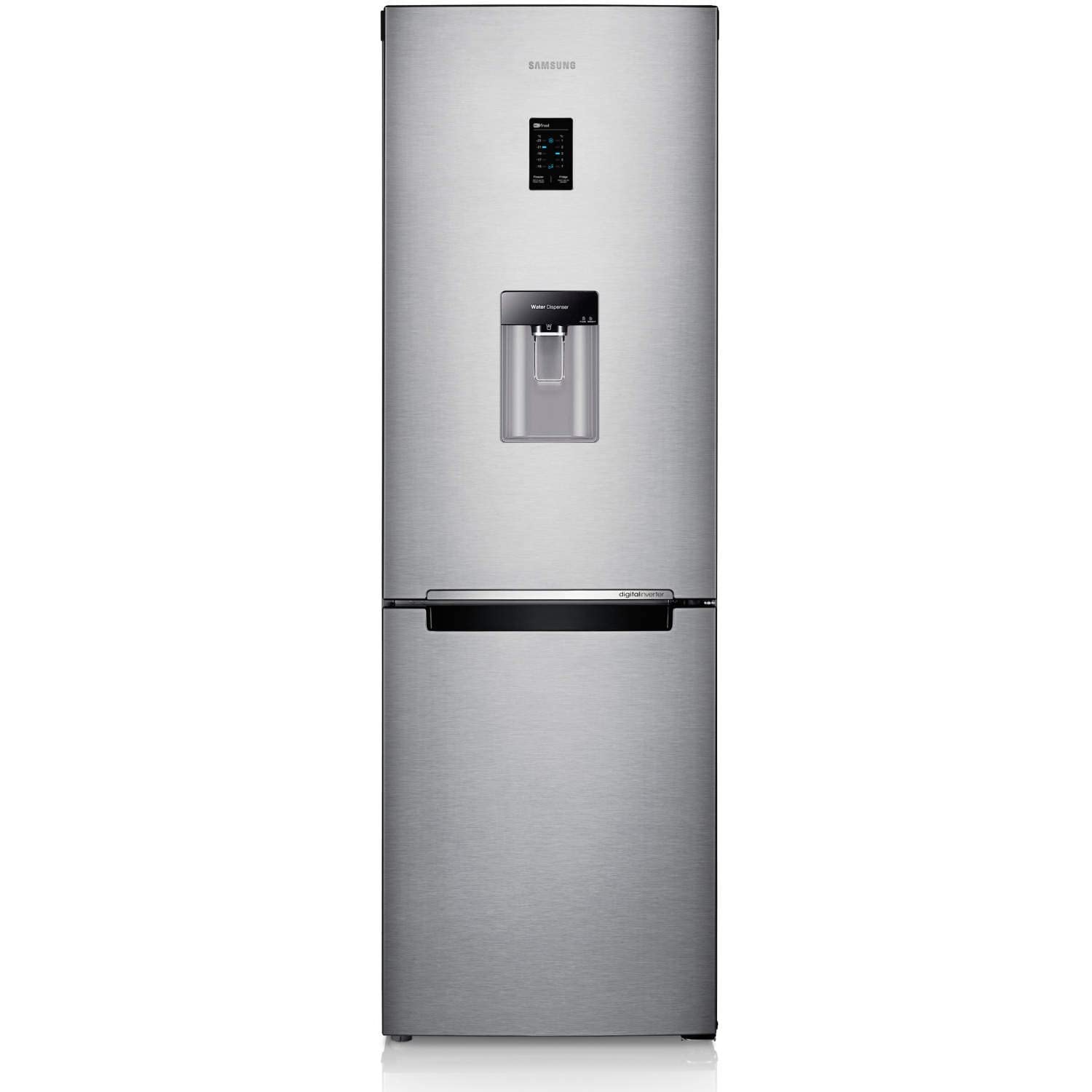 Samsung Rb31fdrndsa Freestanding 308 Litres A Metallic Fridge Freezer ...