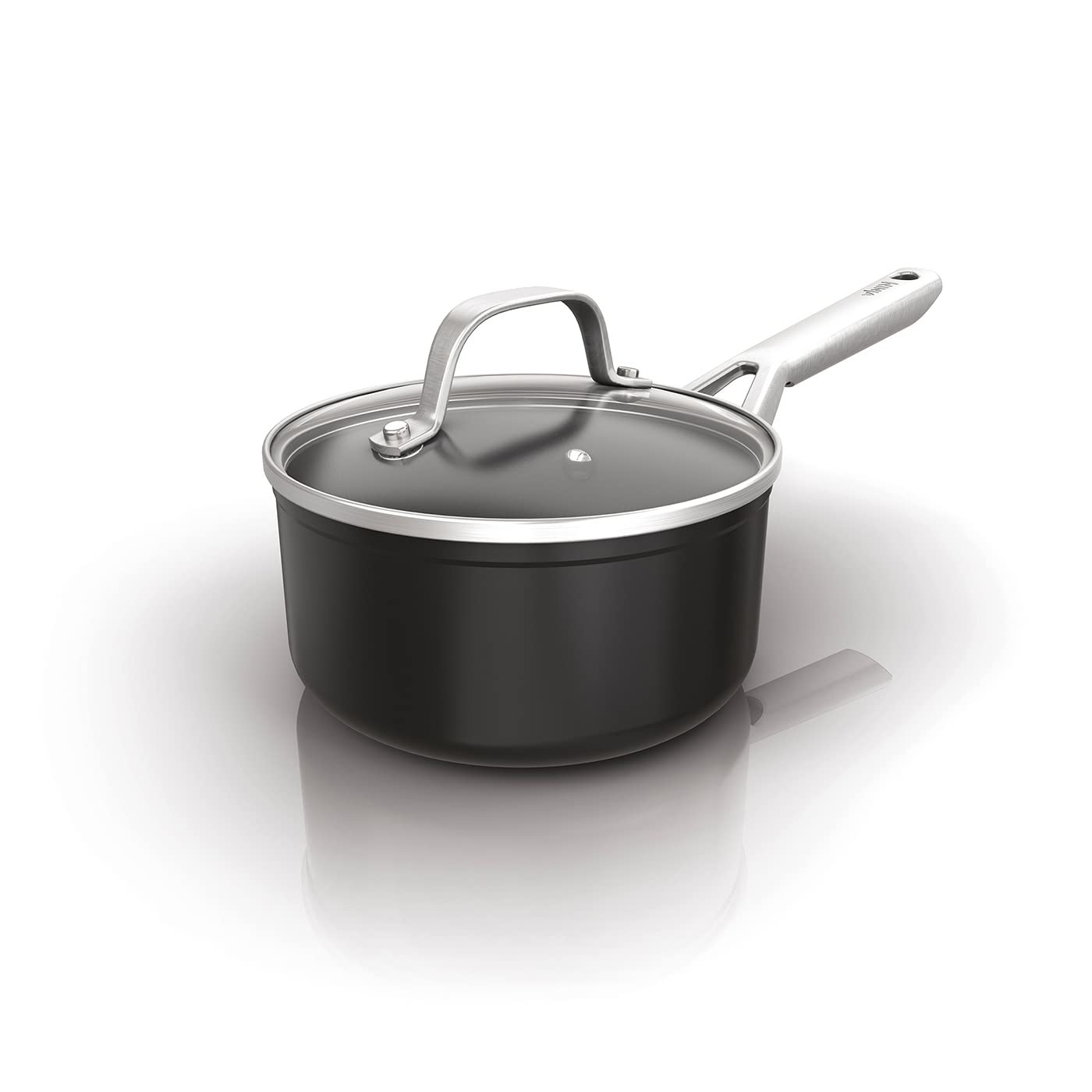 Ninja ZEROSTICK Essentials Cookware 18cm Saucepan with Glass Lid, Non ...