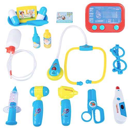 UNIH Doctor Cart Kit for Kids 3 4 5, Medical Play Set Realistic with ...