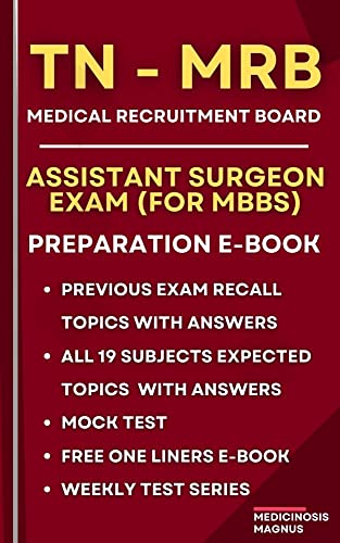 TN MRB ASSISTANT SURGEON EXAM (for MBBS) PREPARATION E-BOOK eBook ...